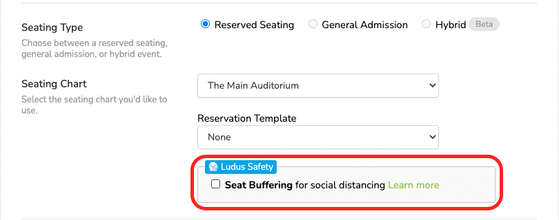 Enable Seat Buffering - Ludus Manual