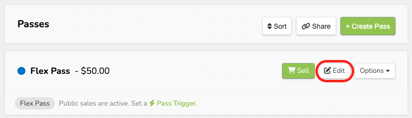 Breakdown of Limits on Flex Pass - Ludus Manual