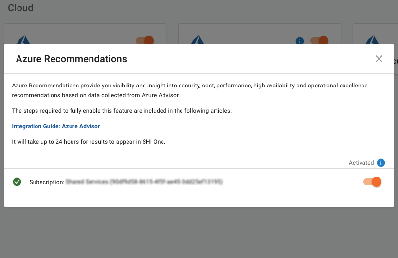 Azure Advisor - SHI One Docs