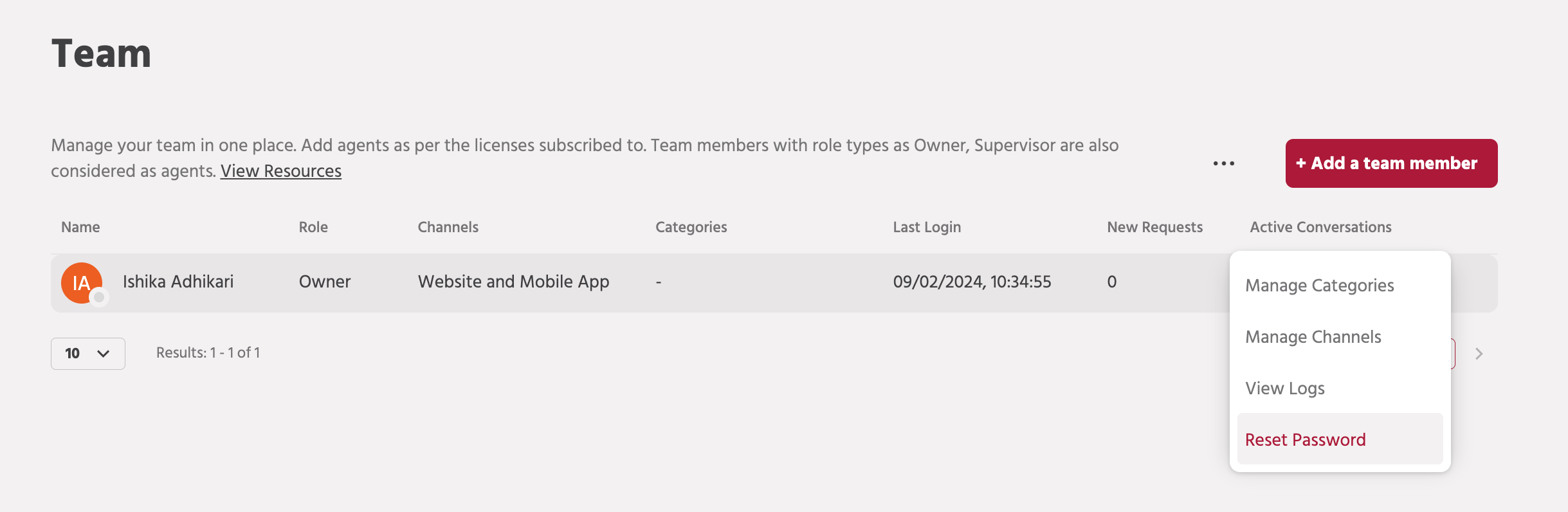 Managing your Team - Engati Product Docs