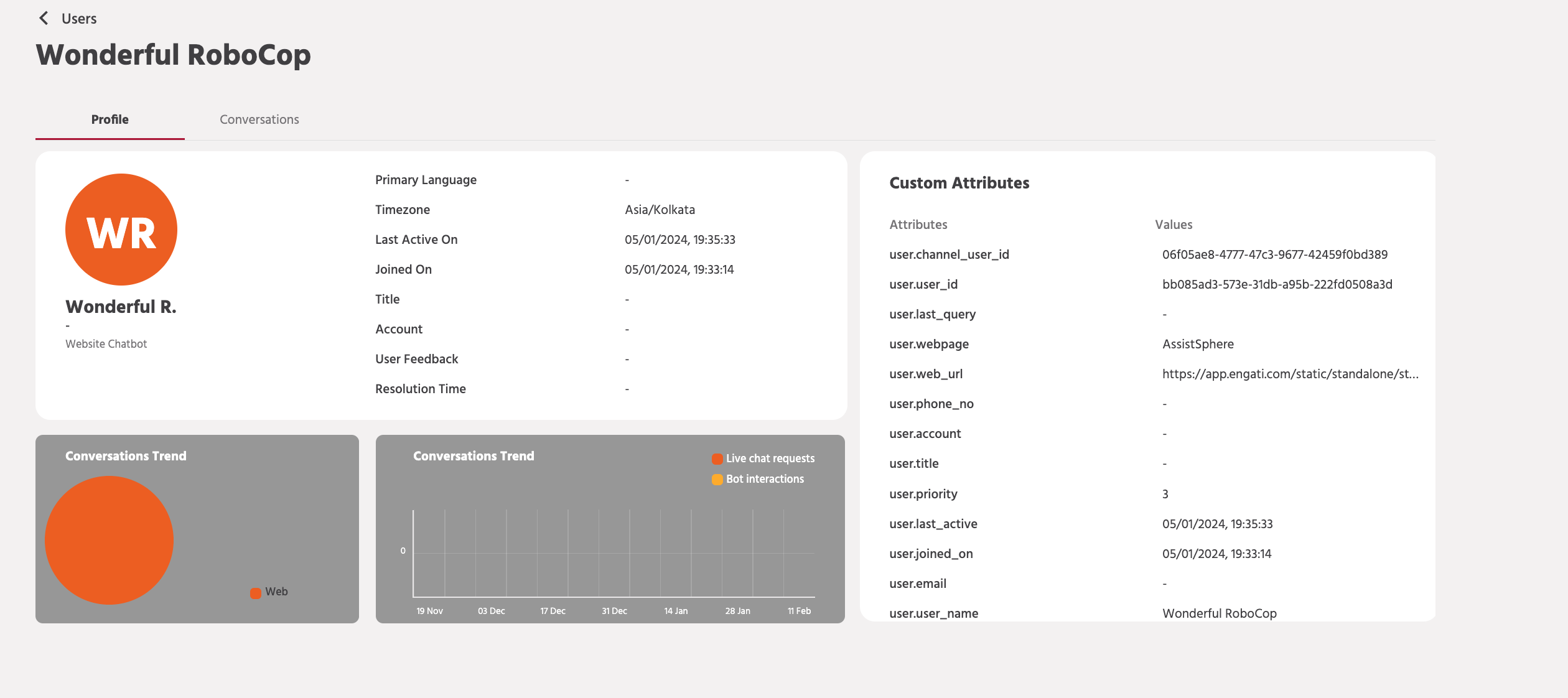 Users - Engati Product Docs