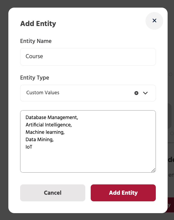 Entities - Engati Product Docs