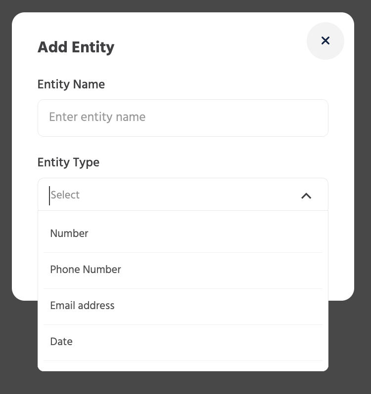 Entities - Engati Product Docs