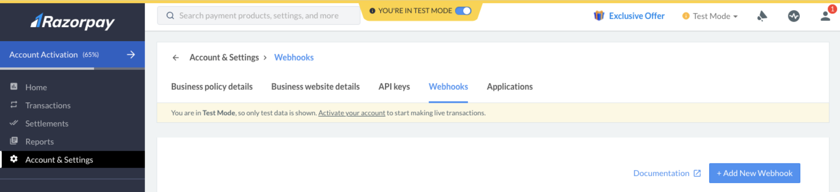 Razorpay - Engati Product Docs