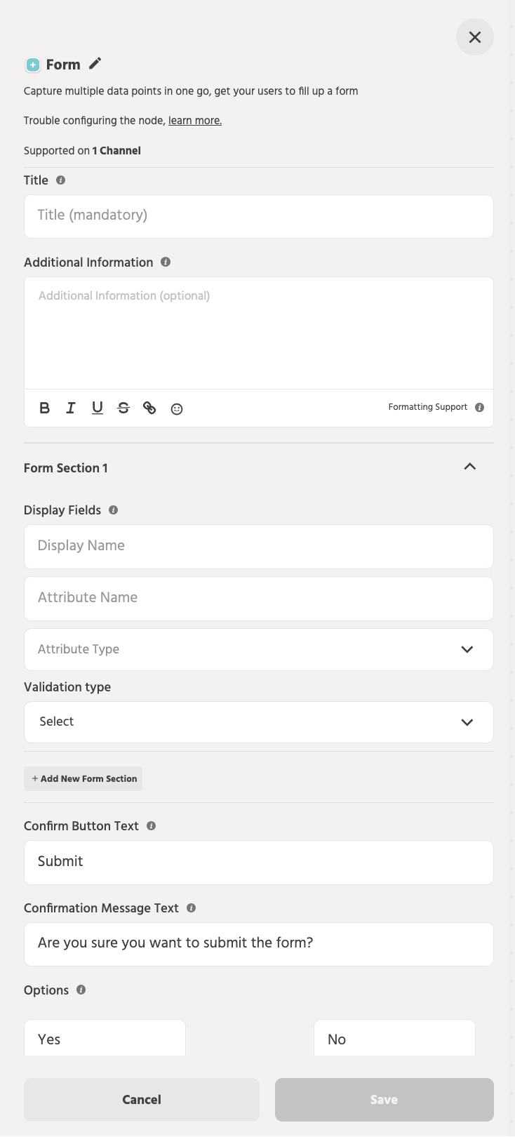 Form Node - Engati Product Docs