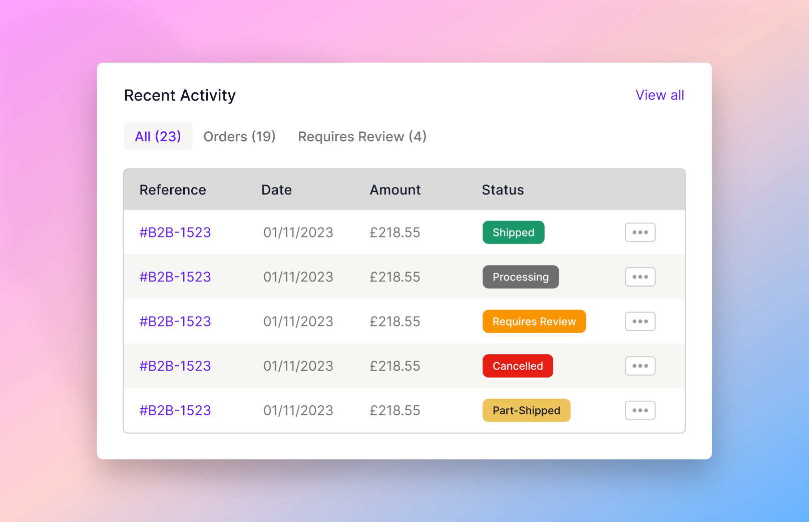 My Account Interface - SparkLayer Docs