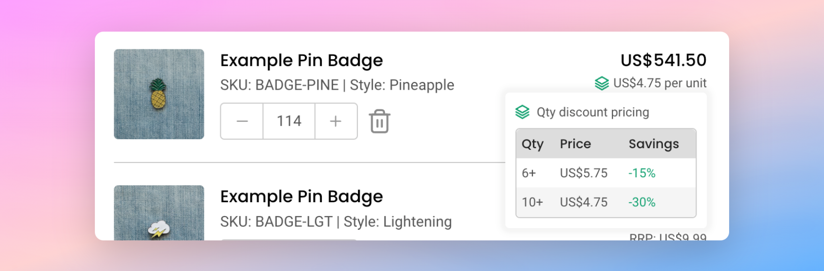 Pricing Display - SparkLayer Docs