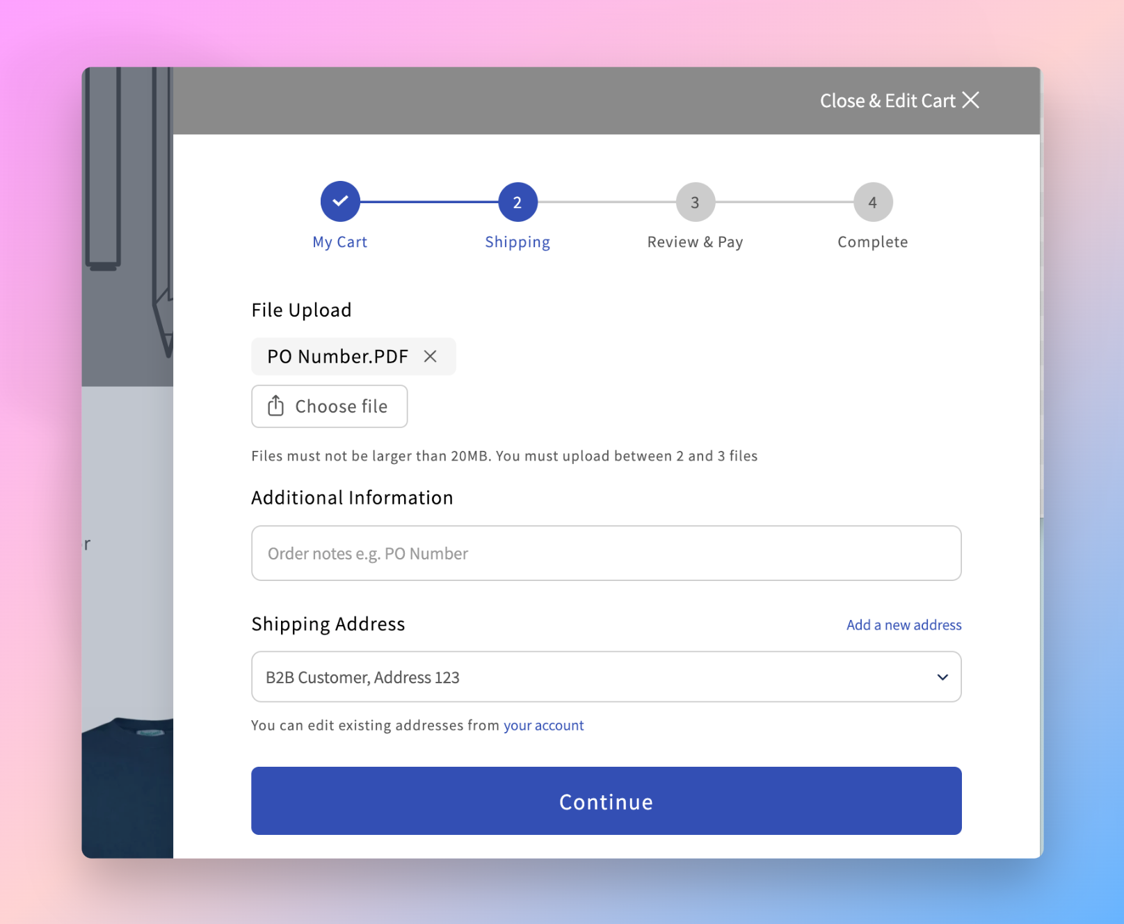 Cart & Checkout - SparkLayer Docs