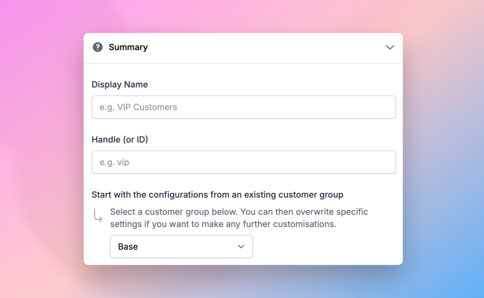 Customers - SparkLayer Docs