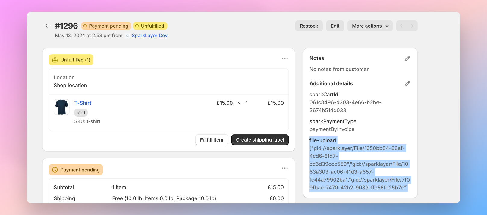 Cart & Checkout - SparkLayer Docs