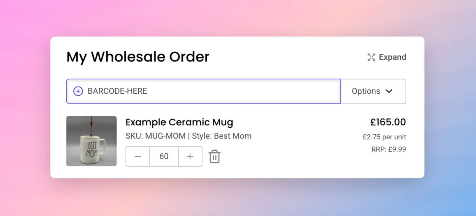 My Order Interface - SparkLayer Docs