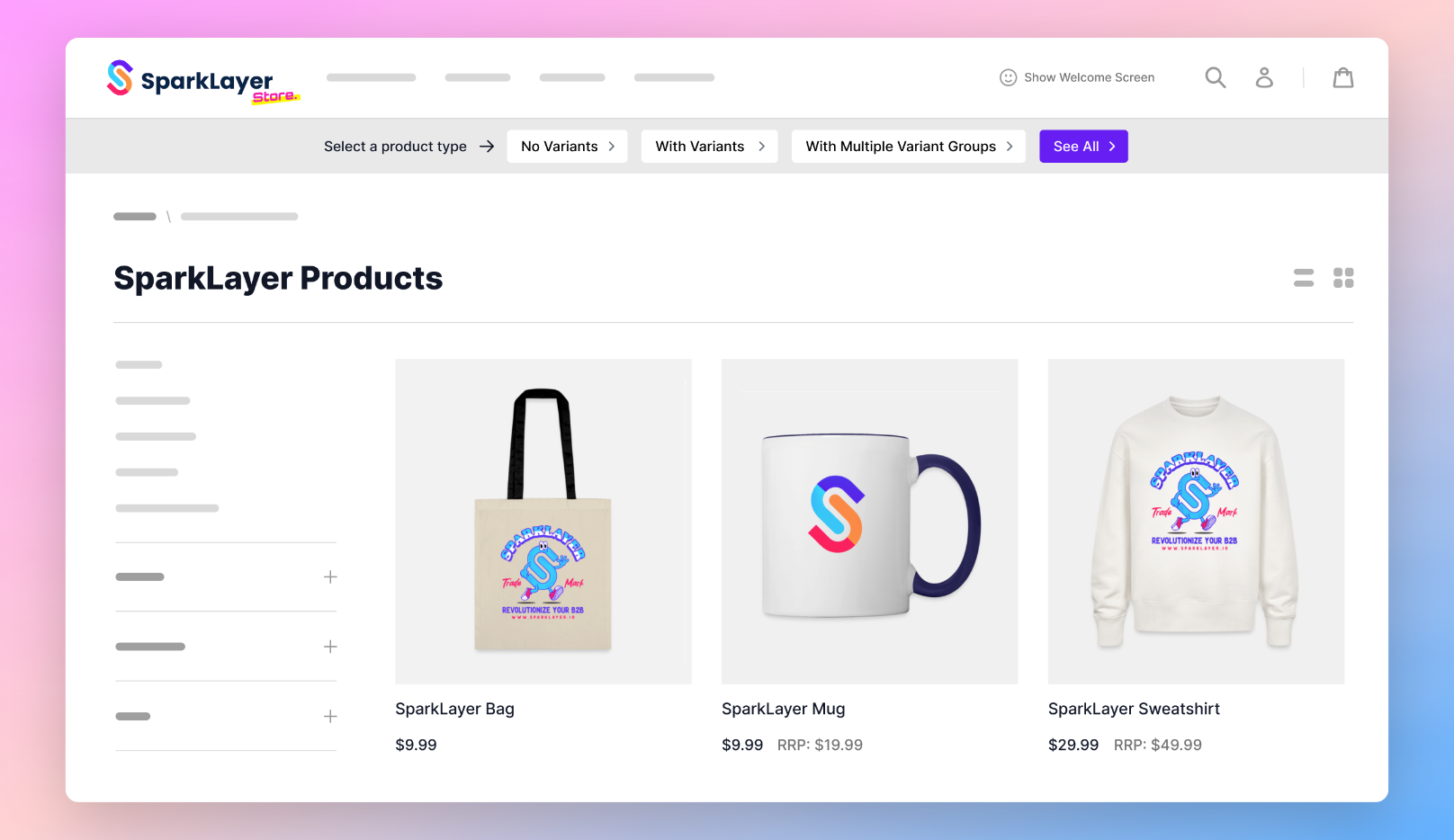 Product Price Interface - SparkLayer Docs
