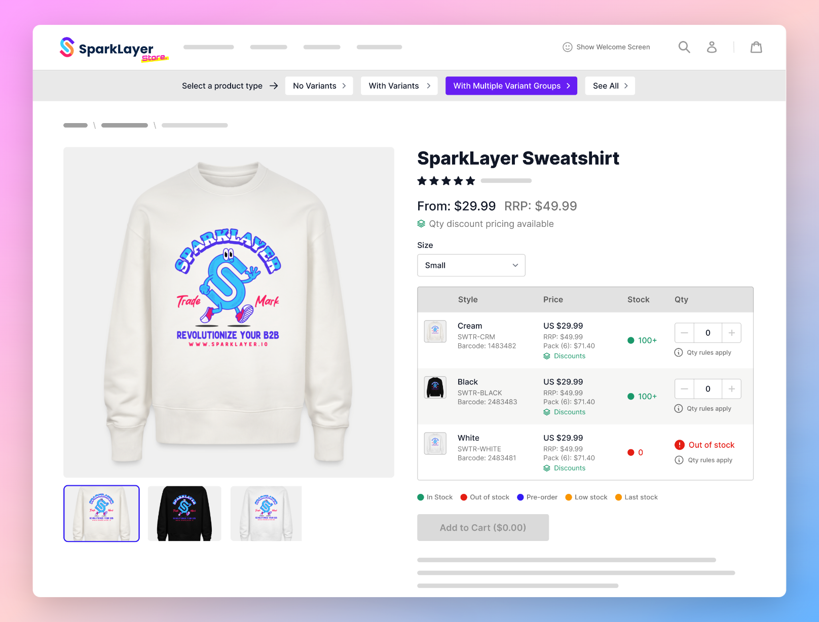 Product Detail Interface - SparkLayer Docs