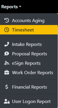 Timesheet Report - Trade Service Pro