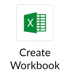 Create Workbook - Platform Actions
