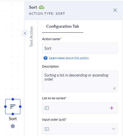 Sort - Platform Actions