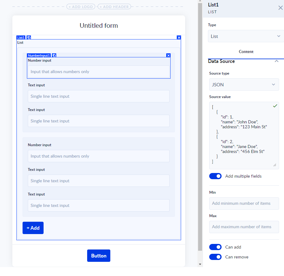 List & Table Control - Automate your world