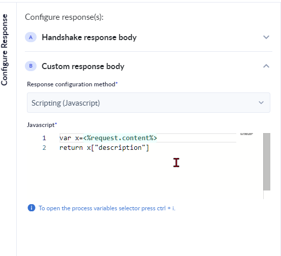 Configure Response - Automate your world