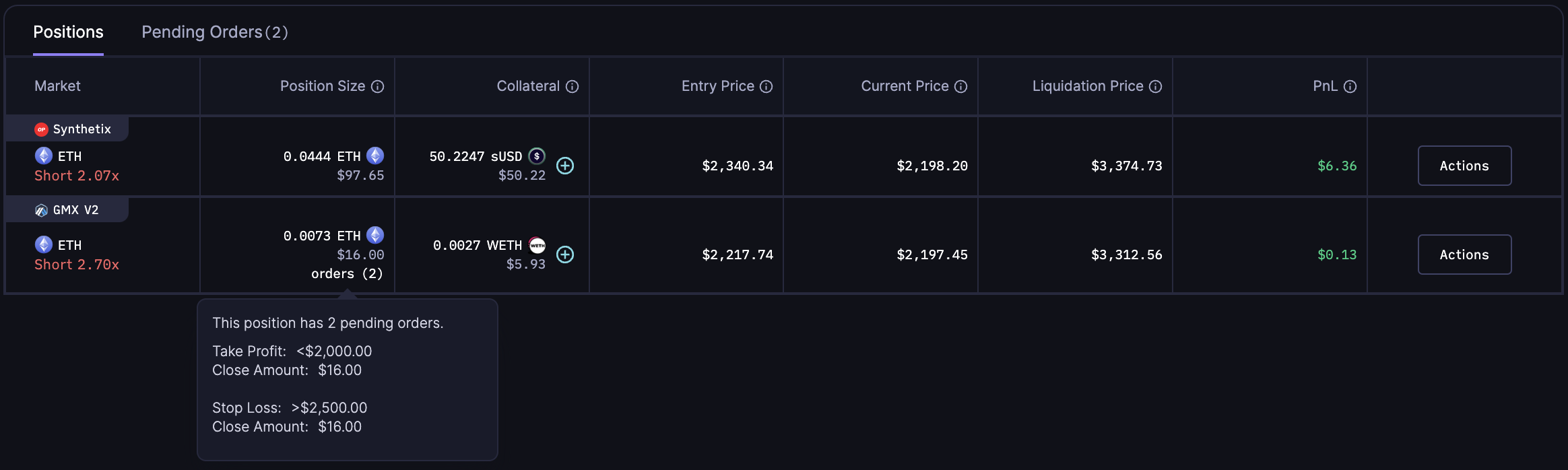 Managing Positions - Rage Trade