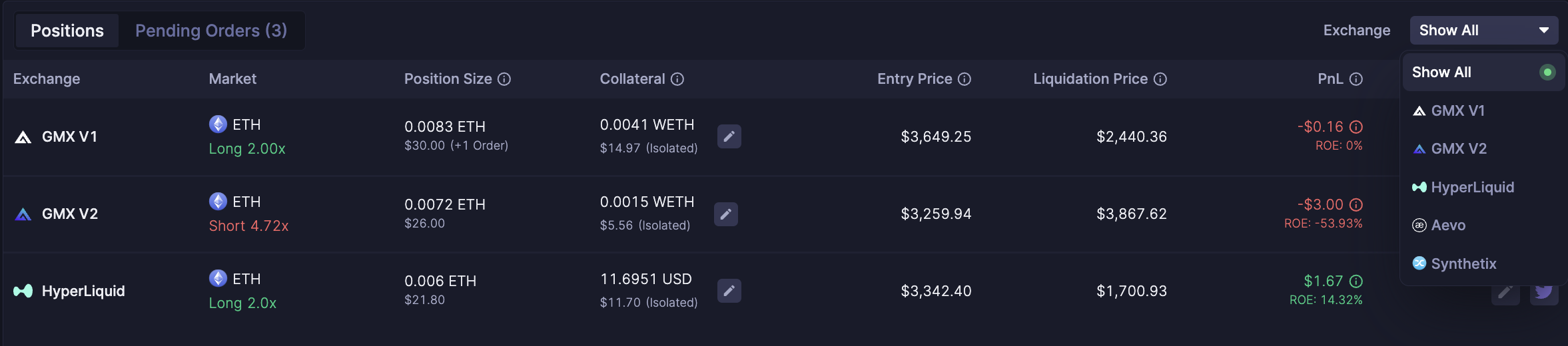 Managing Positions - Rage Trade