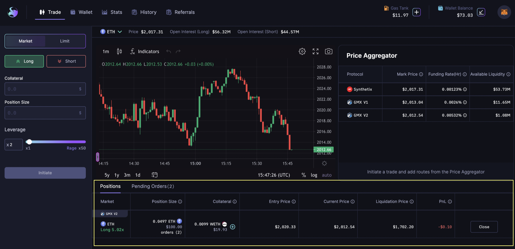 Managing Positions - Rage Trade