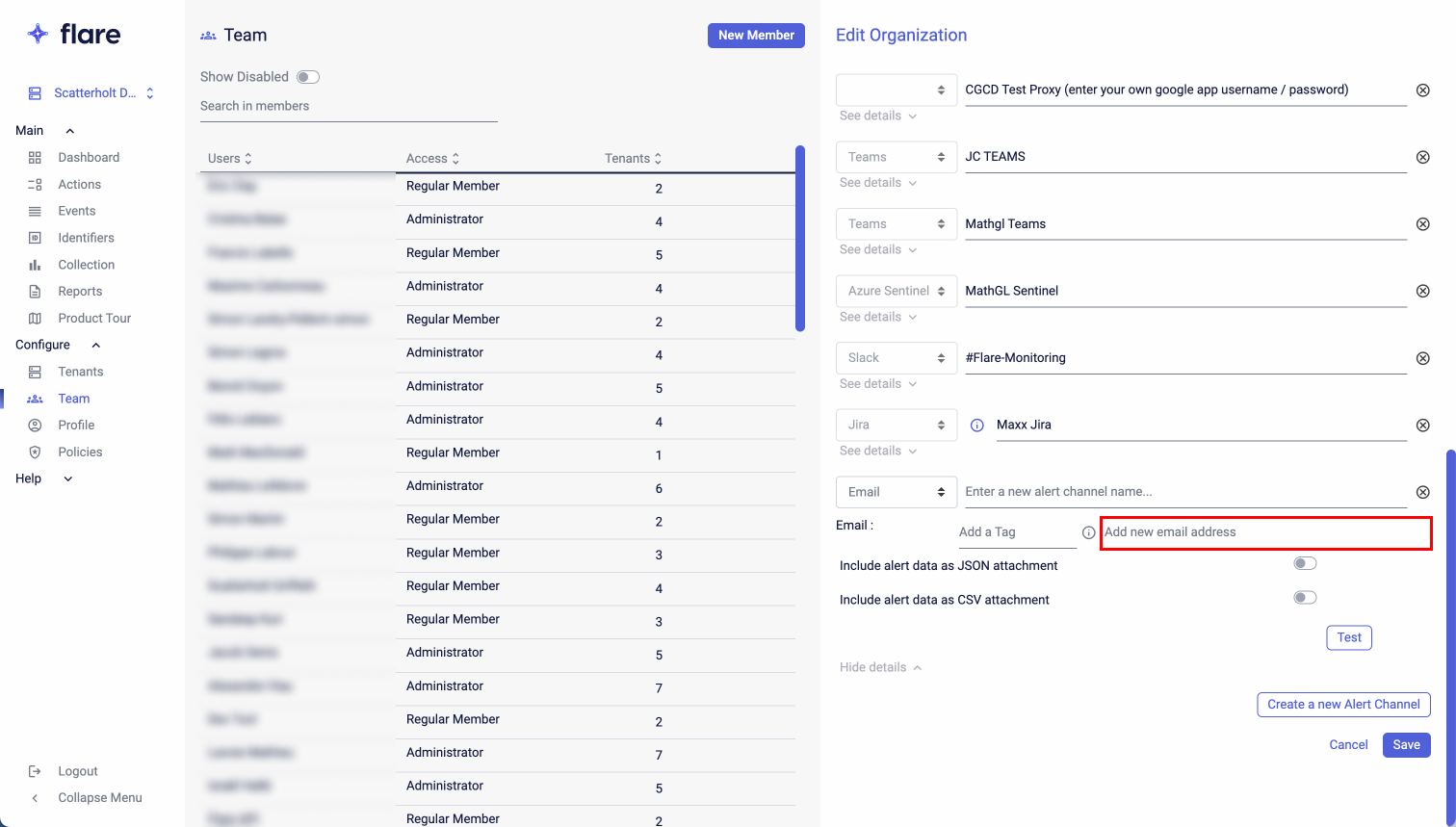 Email Alerts - Flare