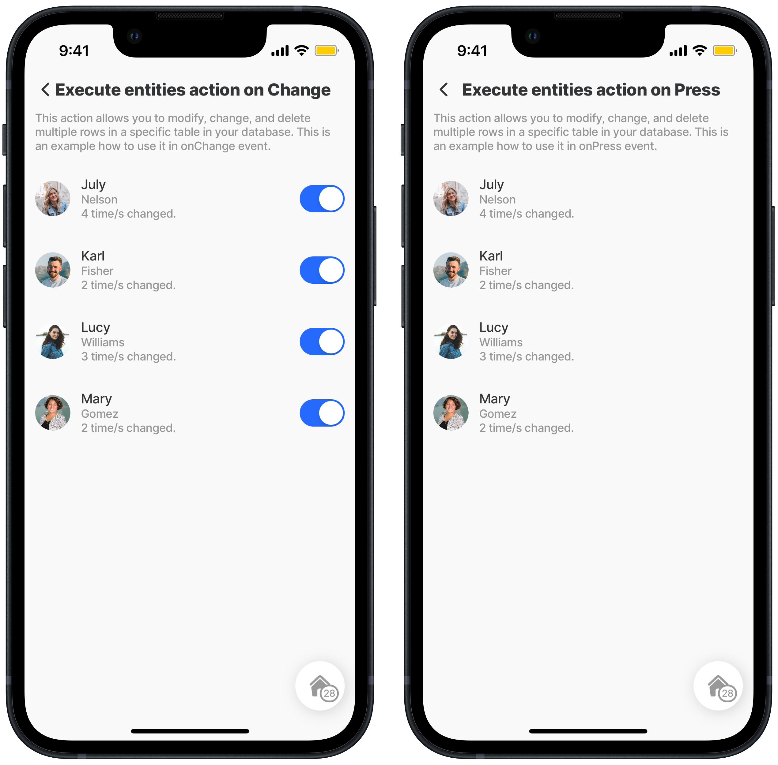 Jigx - execute-entities examples - Examples