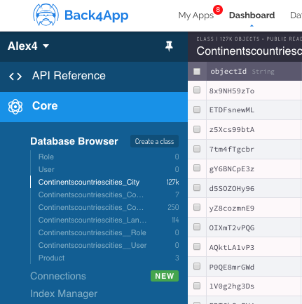 Connect to a Database - Back4app Backend