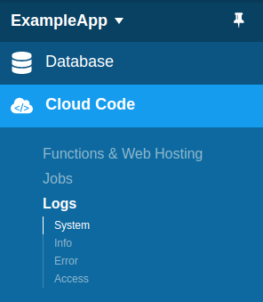 Parse Server Logs - Back4app Backend