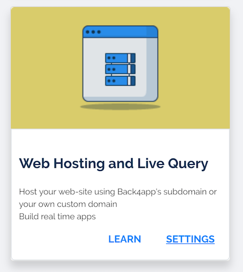 Creating and hosting a full-stack web application - Back4app Backend