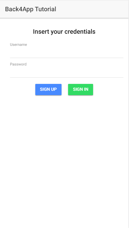 How to add a login screen to your Ionic framework project - Back4app Backend