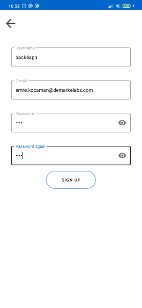 How to implement user registration with email verification - Back4app Backend