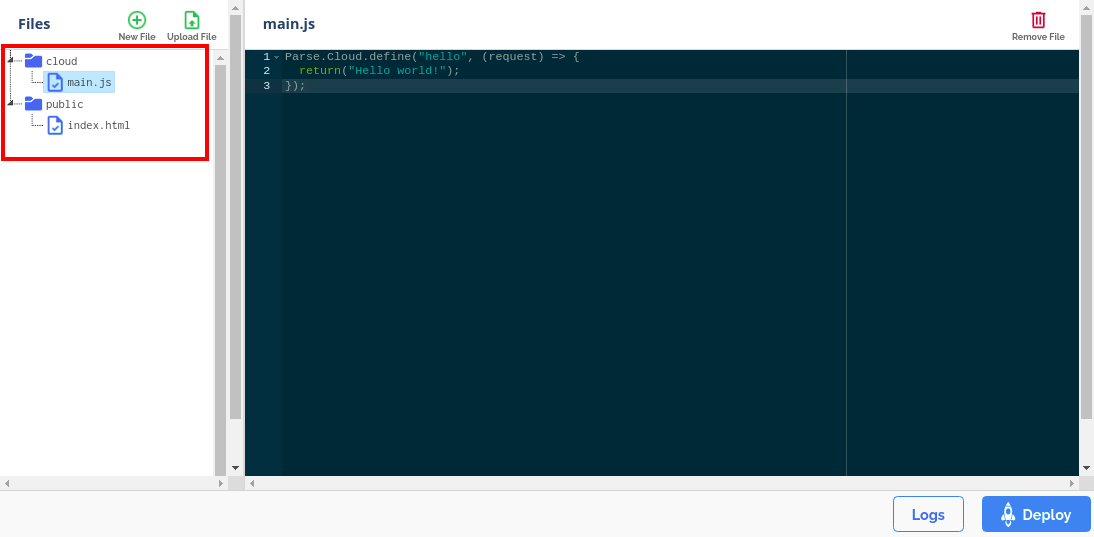 Deploy and call your first Cloud Code functions - Back4app Backend